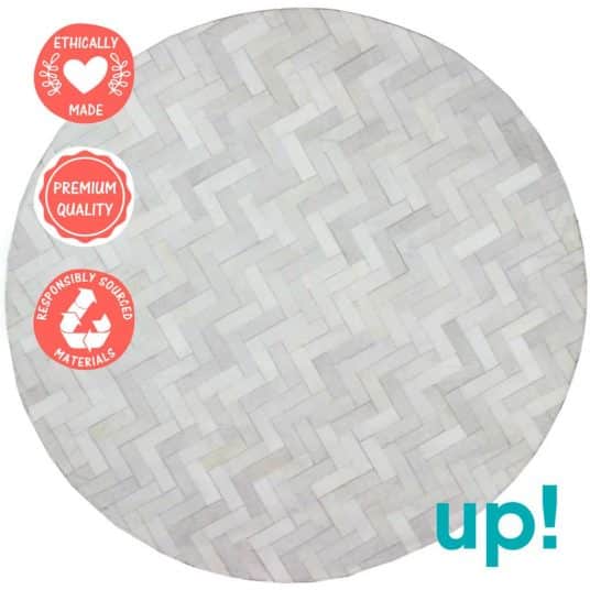 Circular Herringbone Rug - Upcycle Refinery | Free Worldwide Shipping