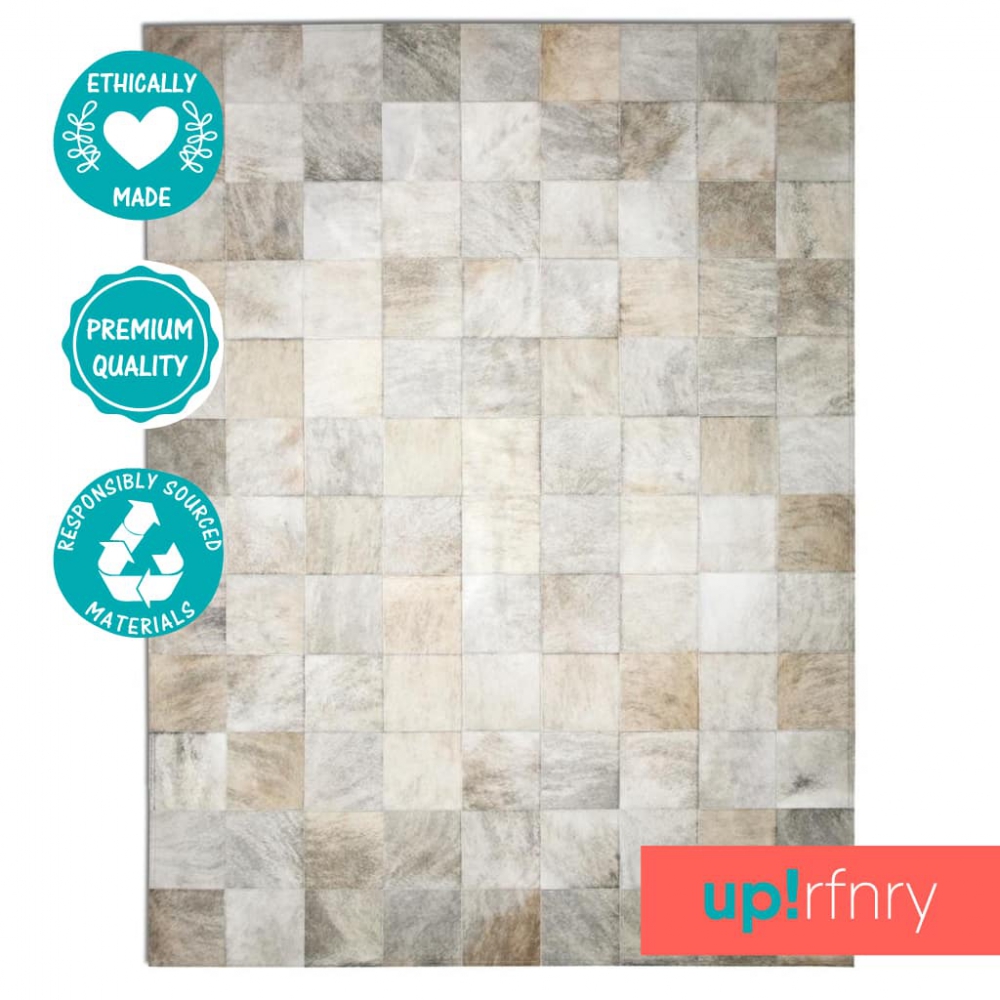 Focal Point Cowhide Rug | Upcycle Refinery | Free Worldwide Shipping