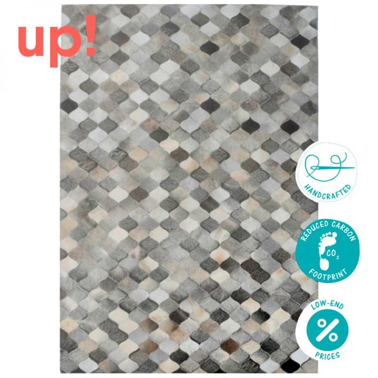 Retro Cowhide Rug | Upcycle Refinery | Free Worldwide Shipping