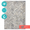 Chevron Cowhide Rug | Patchwork Rugs | Upcycle Refinery | Free ...