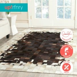 Cowhide Patchwork Rug | Upcycle Refinery | Free Worldwide Shipping