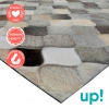 Moorish Tile Area Rug | Cowhide Rugs | Upcycle Refinery | Free ...